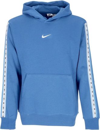 Nike Blauer Wiederholen Fleece Hoodie Langarm - - Sport - Herren - Blau - XL