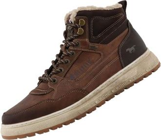 Mustang Jeans Baskets montantes pour homme, rouille, 44 EU