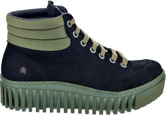 Art Art Damen 1532 Brighton Oxford-Stiefel, Schwarz/Khaki, 41 EU