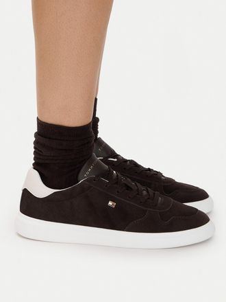 Tommy Hilfiger Sneakers Tommy Hilfiger Icon Court Light Leather FW0FW09593 Dunkelbraun