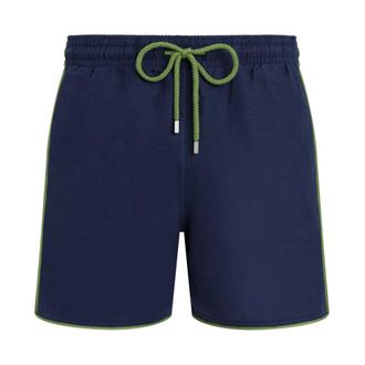 Vilebrequin Maurice Leinen-Badeshorts Solid - - Swimwear - Herren - Blau - L