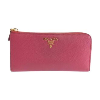 Prada Pre-owned Saffiano Leder Portemonnaie Lang - - Pre-owned - Damen - Rosa - ONE SIZE