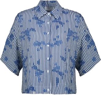 Am&eacute;lie & Am&eacute;lie Femme, Blouses et Chemises, Bleu, Taille: 38/40 FR Larissa Blouse