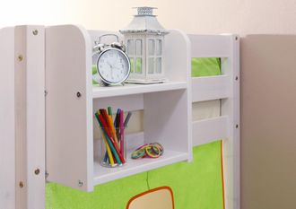 Ticaa TiCAA Einhängeregal Hochbett Etagenbett Kiefer Weiß