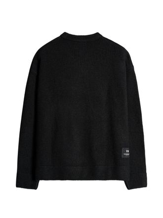 Yohji Yamamoto Skull-Graphic Wool Blend Sweater - Black