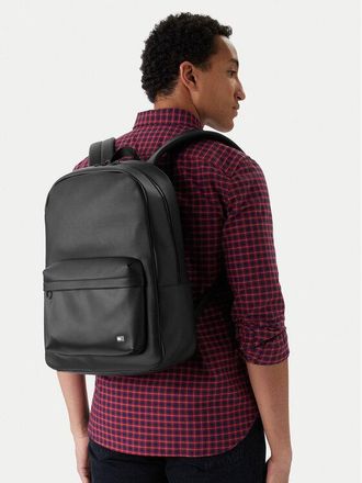 Tommy Hilfiger Rucksack Th Flag Backpack AM0AM13984 Schwarz
