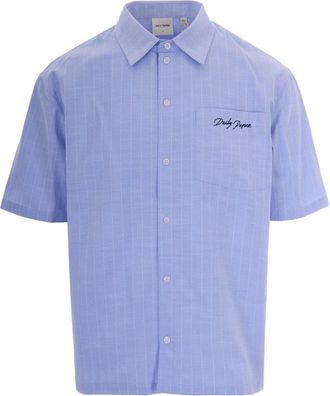 Daily Paper Clothing Homme, Chemises, Bleu, Taille: L Script Short Sleeve Shirt