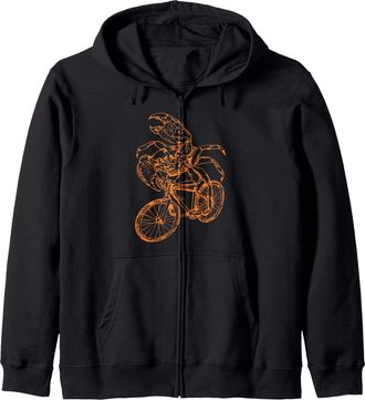 Seembo Crab Cycling Bicycle Biker Lustiges Radfahrrad Kapuzenjacke