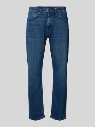 HUGO BOSS Regular Fit Jeans mit Label-Patch Modell Re.Maine