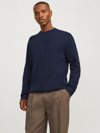 Jack & Jones Rundhalspullover JPRBLAMARK MERINO KNIT CREW NECK LN Wolle, regular fit