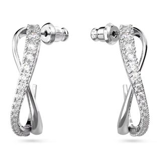 Swarovski Swarovski Hyperbola Kreolen- Wei&szlig;- Rhodiniert- Artikelnummer: 5563908 - - Accessories - Damen - Grau - ONE SIZE