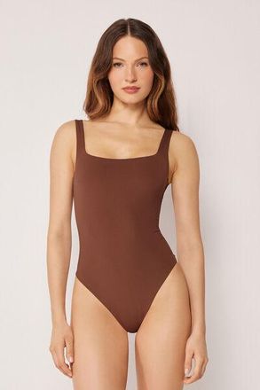 Calzedonia Badeanzug Premium Fit Braun