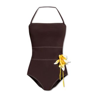 Tory Burch Femme, Maillots de bain, Brun, Taille: 40 FR Maillot une pi&egrave;ce