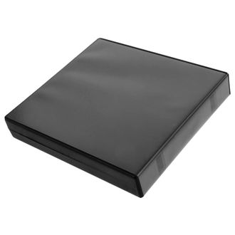 BESPORTBLE Veemoon Tragbare Acryl CD H&uuml;lle 12 Fach Scheibenhalter Schwarz Sto&szlig;feste DVD Aufbewahrungsbox f&uuml;r CDs DVDs Kompakter Disc Organizer f&uuml;r Reisen und Zuh