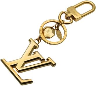 Louis Vuitton unisex, Pre-owned, Jaune, Taille: ONE Size Porte-cl&eacute;s en toile Pre-owned