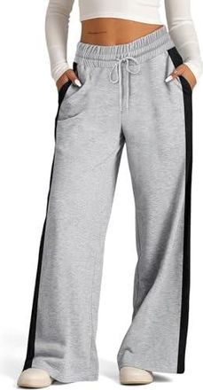 Generic Pantalons Sport pour Femme Large D&eacute;t&eacute; Pant Longue Respirant Comfy Confortable Streetwear Classique Tendance Tenue Fluide Casual Taille Haute 2026 Pant