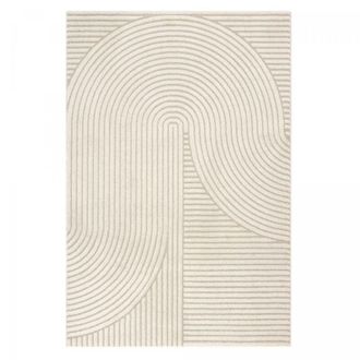 Un amour de tapis Tapis salon et chambre 140x200 beige rectangle tiss&eacute; motif simple LYN9 B