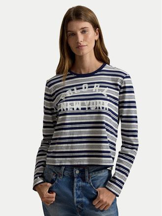 Polo Ralph Lauren Bluse 211B17804001 Dunkelblau Regular Fit