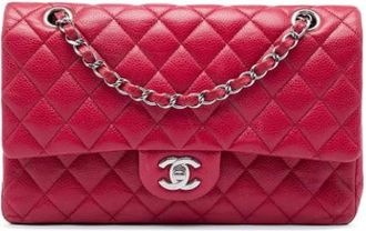 Chanel Sac bandouli&egrave;re vintage Chanel Pre-owned Double Flap - Femme - Pre-owned - Rouge - Taille: ONE Size