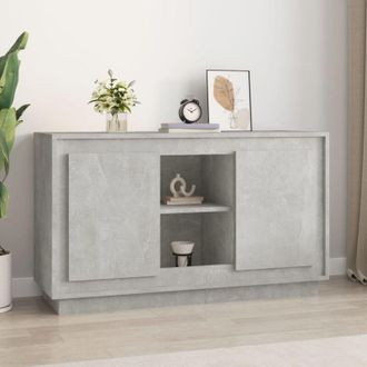 vidaXL Buffet gris b&eacute;ton 102x35x60 cm bois ding&eacute;nierie