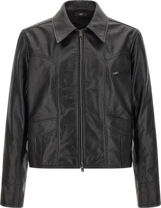 Amiri Hip Pocket Lederjacke - - Jackets - Herren - Schwarzk - L