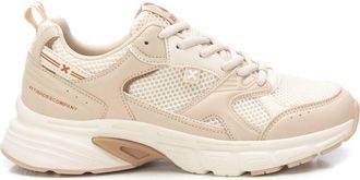 Xti Sportliche Sneaker Damen Beige - Bequeme und vielseitige Schuhe - Casual Mode - Modell 14358702 (Größe 39)