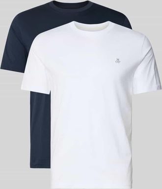 Marc O'Polo Regular Fit T-Shirt Set aus reiner Baumwolle im 2er-Pack