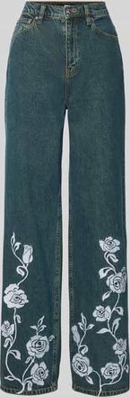 Rotate Straight Fit Jeans aus Baumwolle