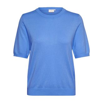Kaffe Kalizza O-neck Pullover - - Knitwear - Damen - Blau - S