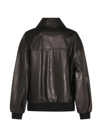 Khaite Womens Jacket Shelman Black Lambskin