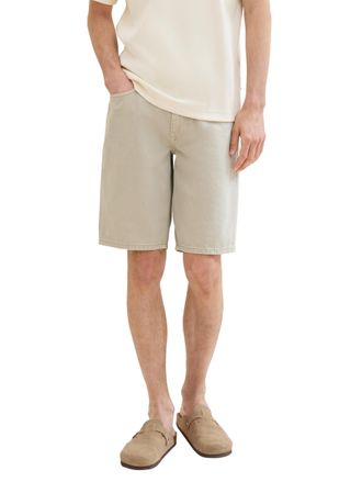 Tom Tailor Herren Loose Fit Bermuda Shorts, light dove grey, XL