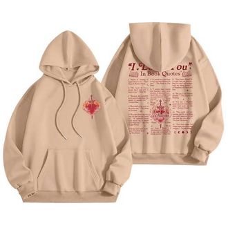 Generic Sweat &agrave; capuche &agrave; manches longues pour la Saint-Valentin 2026 pour femme (2), kaki, XXL