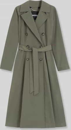 HUGO BOSS Regular Fit Trenchcoat aus Baumwoll-Mix
