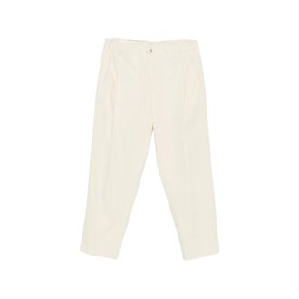 BRIGLIA 1949 Homme, Pantalons, Beige, Taille: XS Manhattans Pleated Pantalons