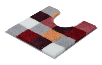 Kleine Wolke Badteppich WC-Vorleger Caro, 55x 55 cm, Terracotta