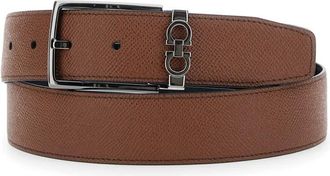 Ferragamo Homme, Accessoires, Brun, Taille: 115 CM Ceinture Classique Marron avec Boucle