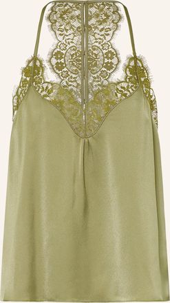 BA&SH Ba&Sh Satintop Corina Mit Spitze gruen