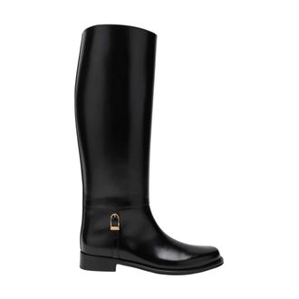 Saint Laurent Schwarze Hohe Stiefel - - Shoes - Damen - Schwarzk - 37 EU