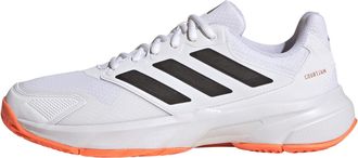 adidas Adidas Herren Courtjam Control 3 Tennis Shoes, FTWR White/core Black/Lucid Orange, 43 1/3 EU