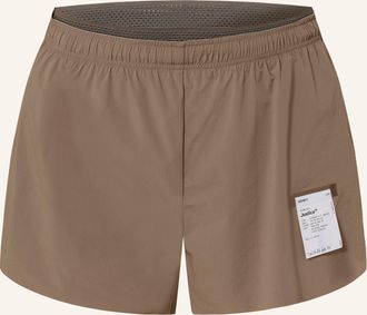 SATISFY Satisfy 2-In-1-Laufshorts Justice Distance 2.5 gruen