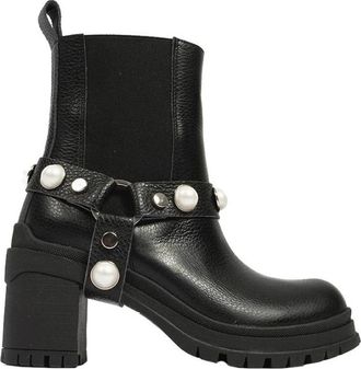 L37 Femme, Chaussures, Noir, Taille: 36 EU Real Thing Heeled Bottes