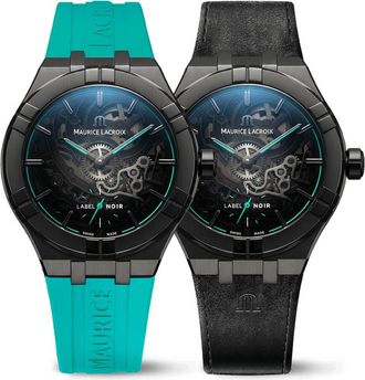 Maurice Lacroix Aikon Automatic Skeleton 45mm Label Noir, Limited Edition Herrenuhr AI6028-DLB0B-030-H