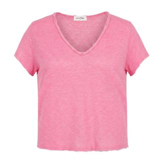American Vintage Femme, Tops, Rose, Taille: 38 FR Sonoma V-Neck T-Shirt