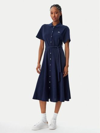 Lacoste Hemdkleid EF9621 Dunkelblau Regular Fit