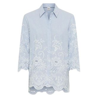 Brax Brax, Femme, Blouses et Chemises, Bleu, Taille: 38 FR Vicki Shirt