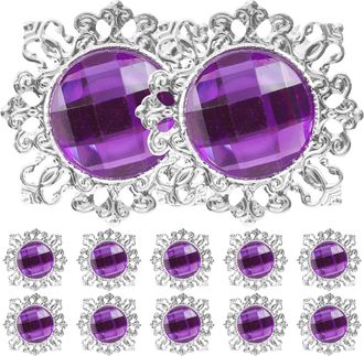 BESPORTBLE 12stücke Acryl Serviettenringe Blau Serviettenhalter Für Tischdeko Elegante Partyzubehör Für Hochzeiten Und Bankette Aus Acryl