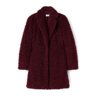 Motivi Oversized Boucl&eacute; Wollmantel - - Coats - Damen - Rot - S