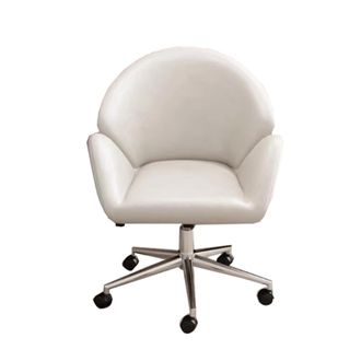 Generic B&uuml;rostuhl, Drehbarer Chefsessel for B&uuml;ro Und Homeoffice, H&ouml;henverstellbar, Belastbarkeit Bis 150 Kg(White)