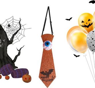 Generic Cravate tête de mort | Cravate chauve-souris avec boule pour les yeux | Décoration de collier chauve-souris pour femmes jeunes choix rendez-vous sur s