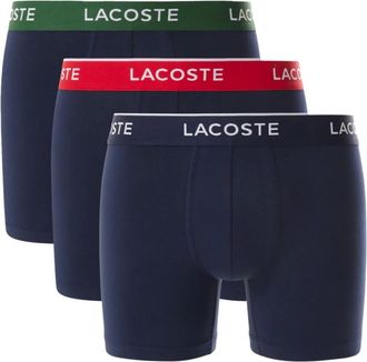 Lacoste Homme, Sous-v&ecirc;tements, Bleu, Taille: XS Boxers en Coton Stretch - Tripack